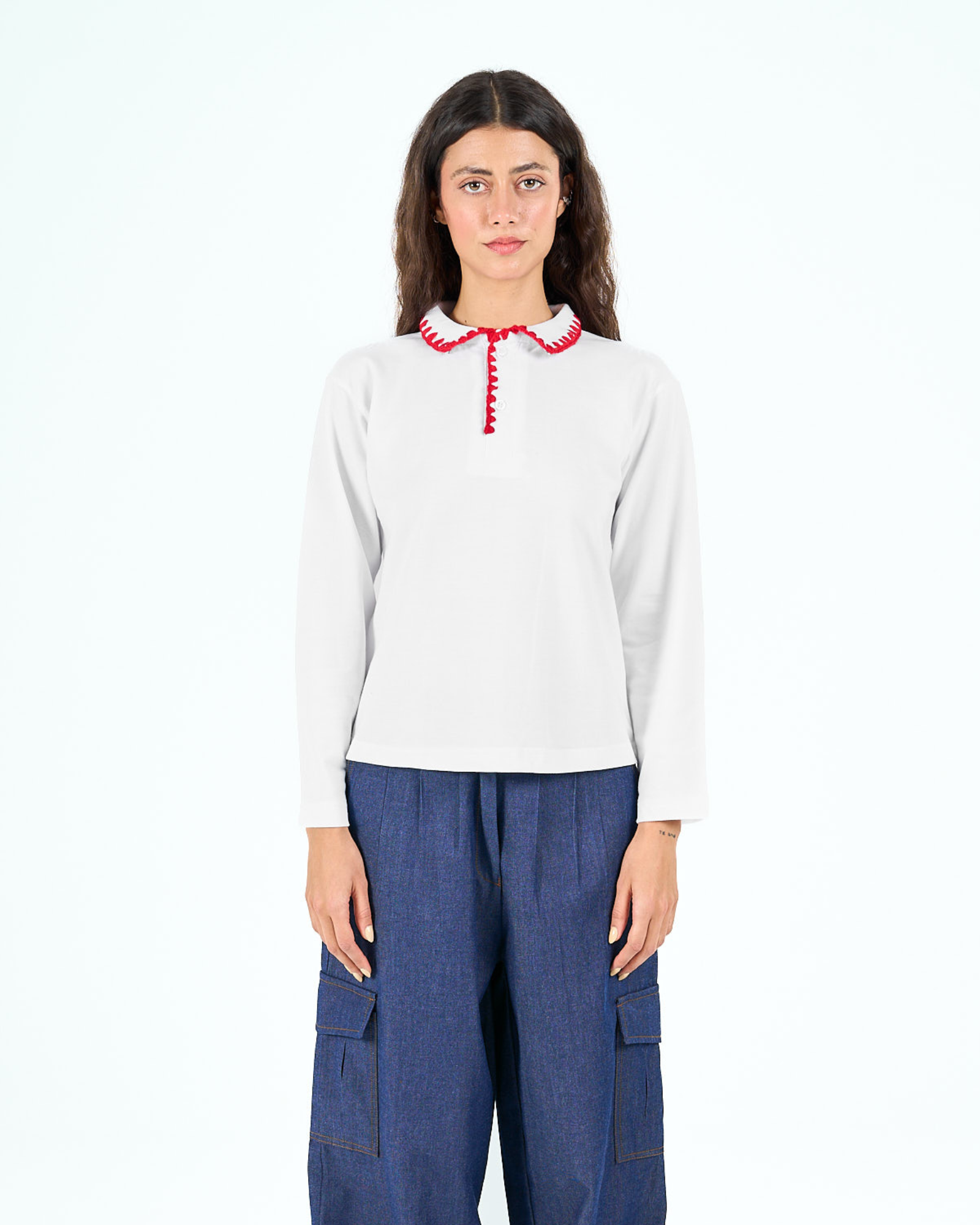 Doll polo in white – Civilian Clothing
